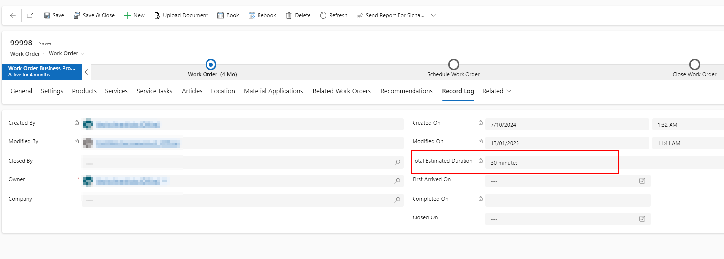 D365 Field Service: Work Order Estimated Duration – a deep dive – part ...