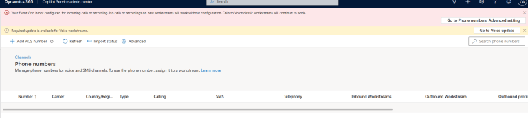 D365 Contact Center: Setup Voice Channel with Azure Communication ...